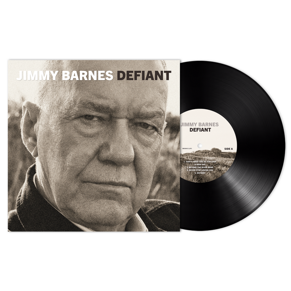 DEFIANT | Black VINYL – Jimmy Barnes Online Store